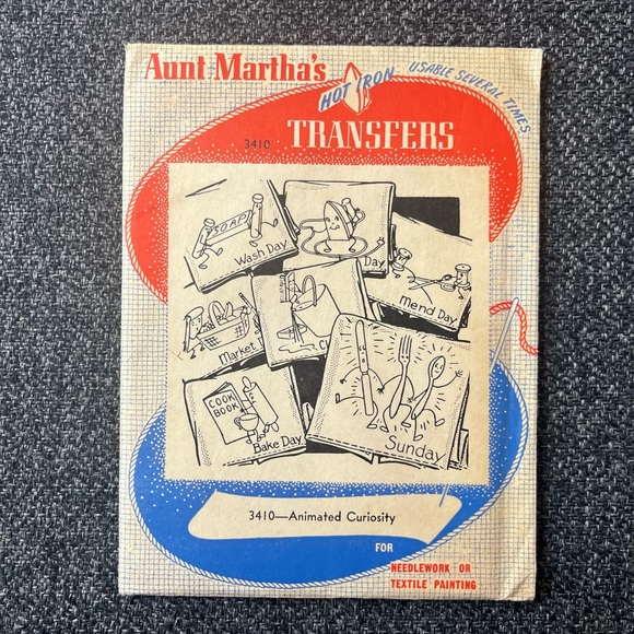 Aunt Martha’s | Other | Vintage Aunt Marthas Transfers 34 Animated ...